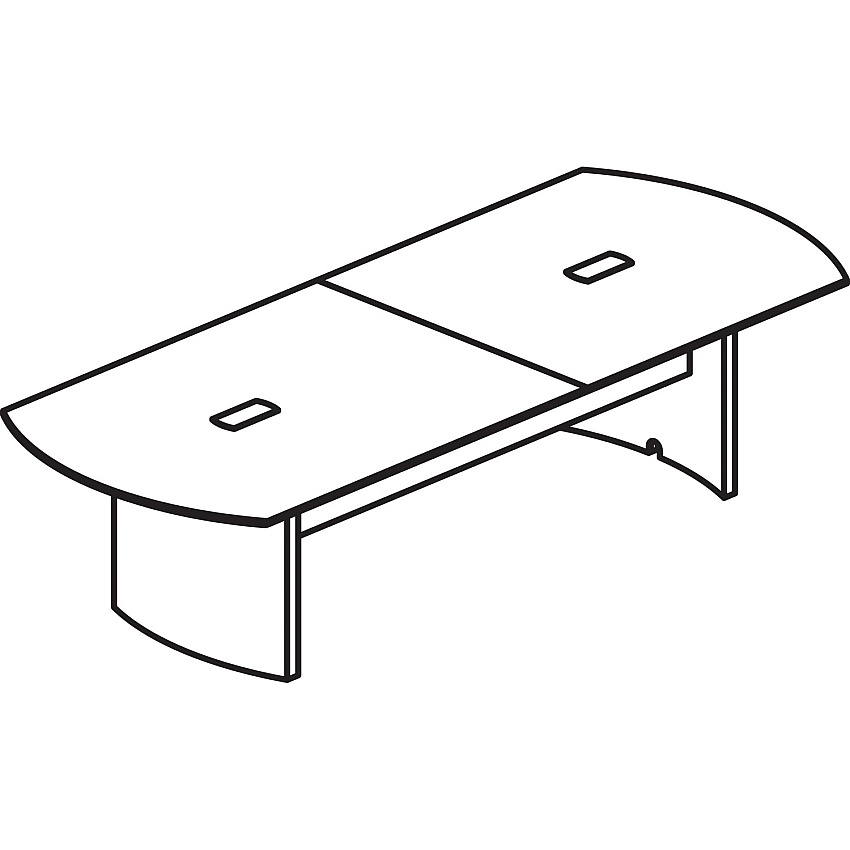 Mayline Gray Laminate Conference Table Modesty Panel (MNCT120MPLSL)