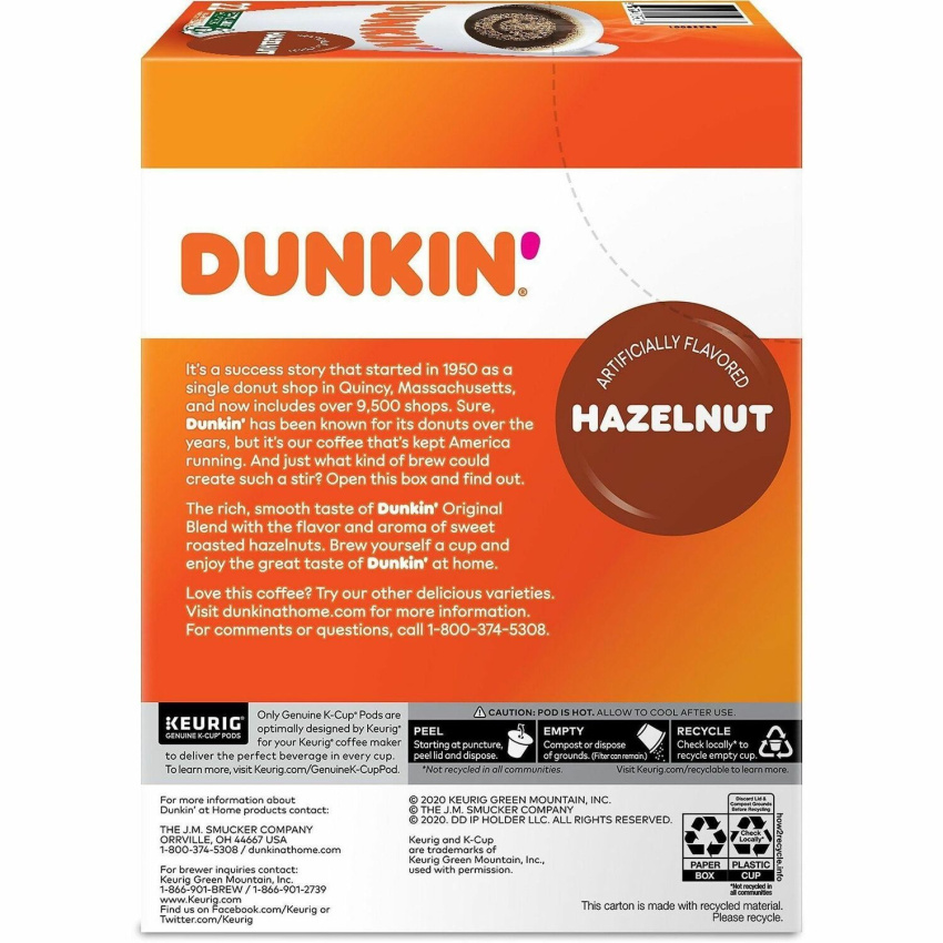 Dunkin Donuts Dunkin Donuts K-Cup Hazelnut Coffee (1270CT)