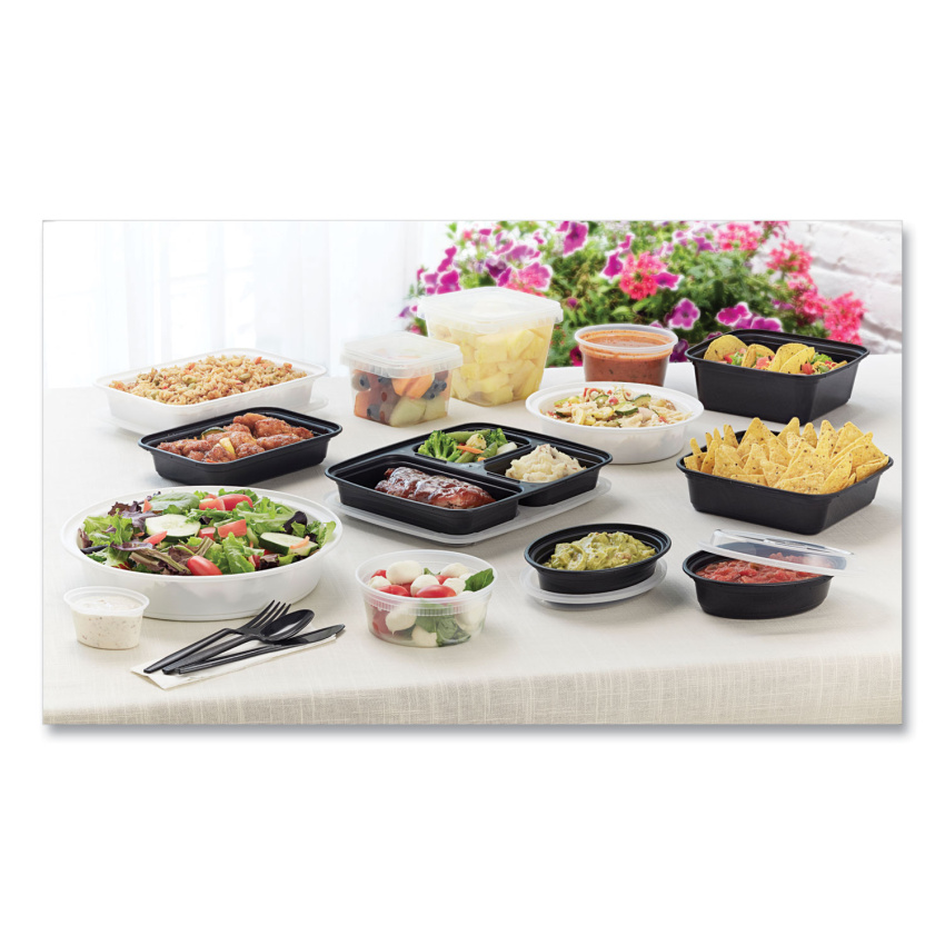 Pactiv Evergreen Newspring VERSAtainer Microwavable Containers, Round ...
