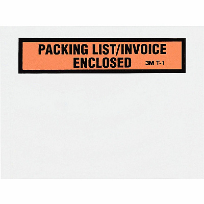 3M Packing List/Invoice Enclosed Envelopes (T11000) | SuperWarehouse.com