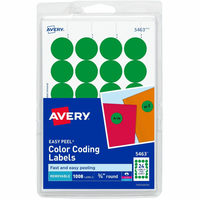 Avery Color-Coding Labels (AVE05463)
