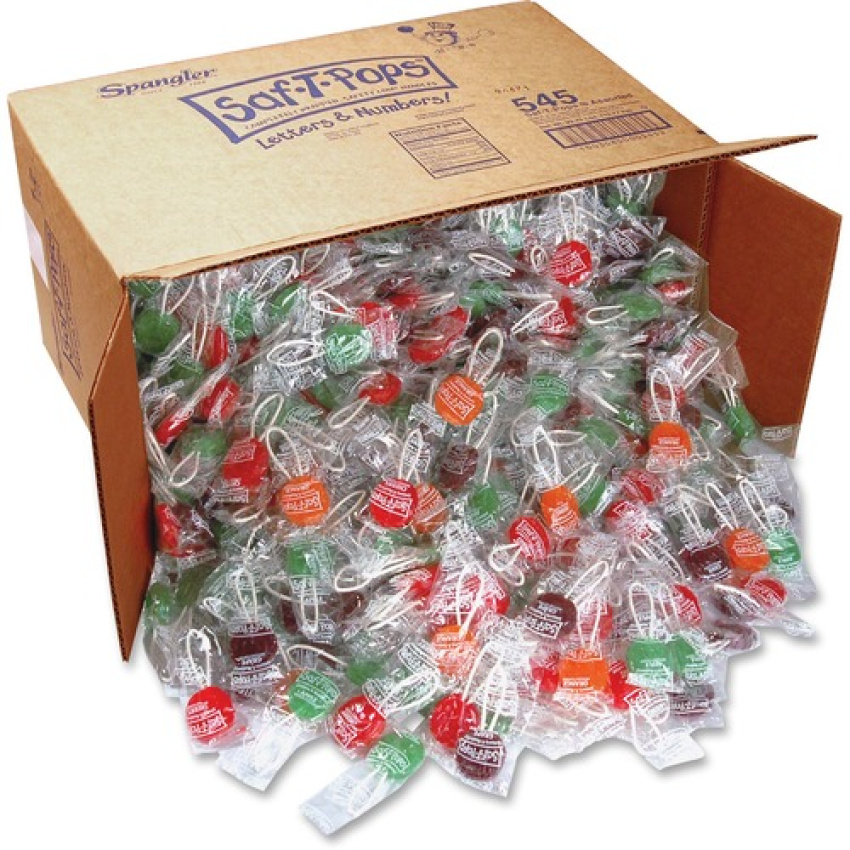 Saf-T-Pops Spangler Lollipop Candy (SPA545)