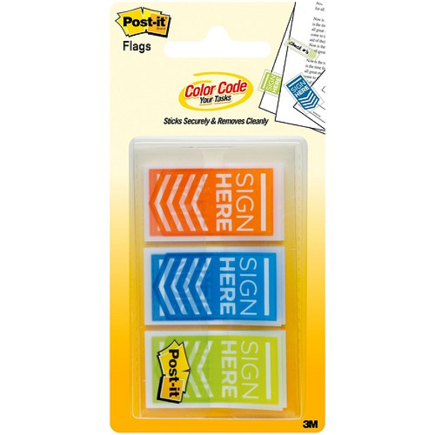 Post-it® Sign Here 1" Arrow Flags (682SHOBL)