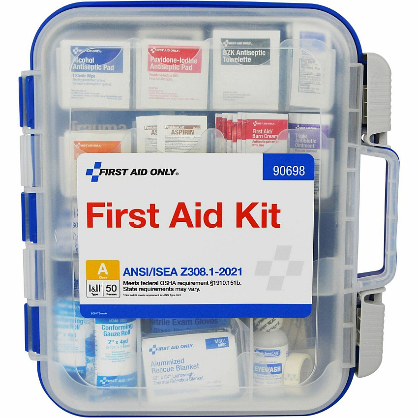 First Aid Only 50-Person ReadyCare First Aid Kit - ANSI Compliant ...
