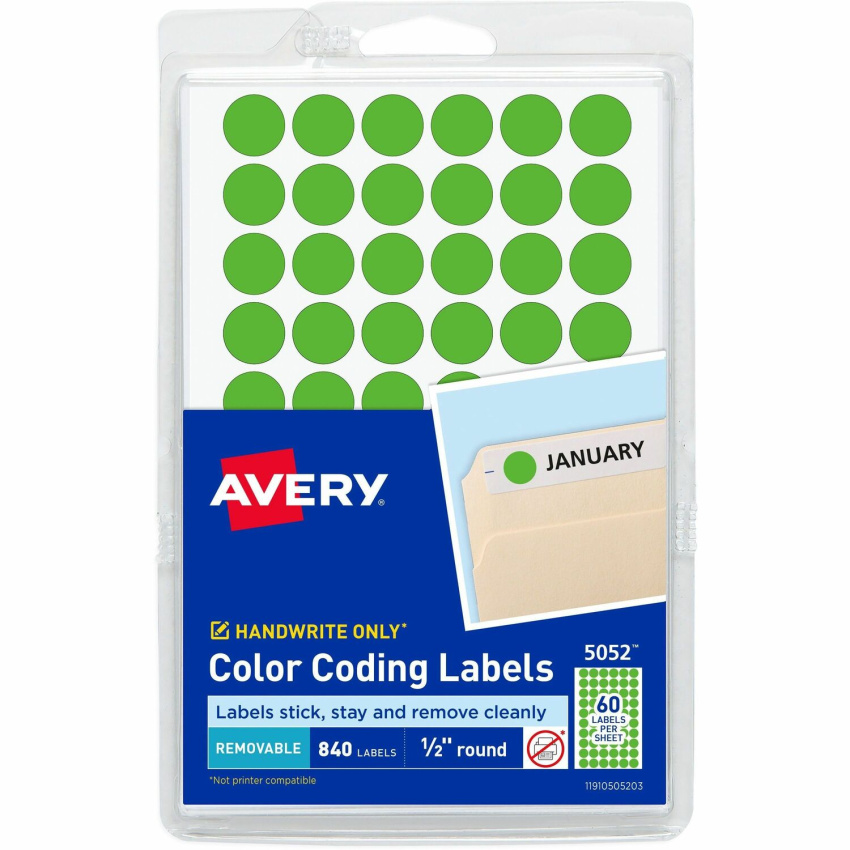 Avery Color-Coding Labels (AVE05052)