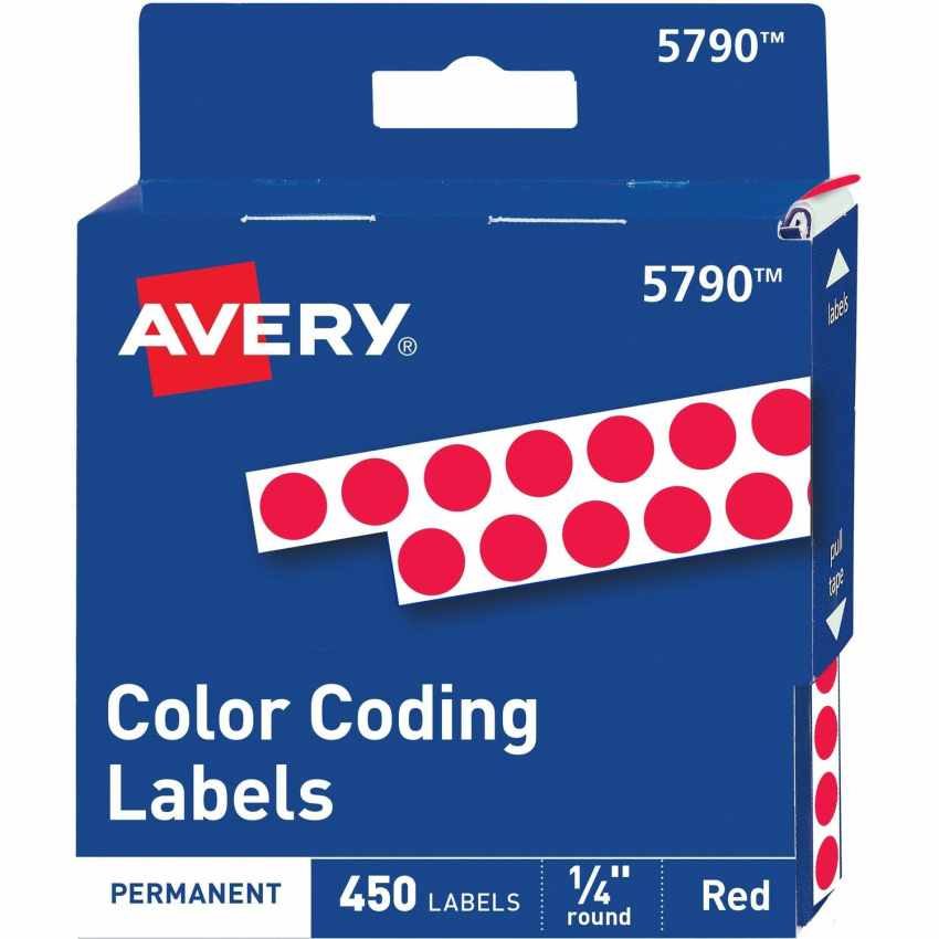 Avery 1/4" Color-Coding Labels (AVE05790)