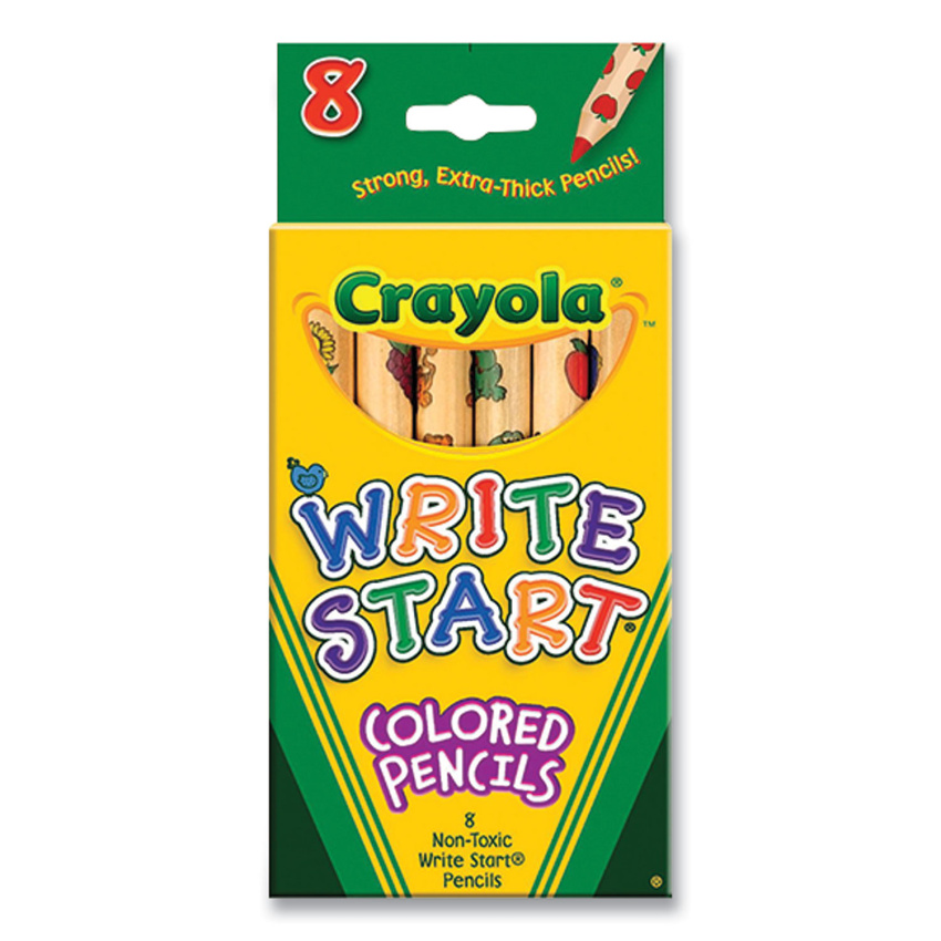 Crayola Write Start Colored Pencils, 5.33 mm, Assorted Lead and Barrel ...