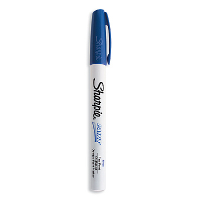 Sharpie Permanent Paint Marker, Fine Bullet Tip, Blue (35536 ...