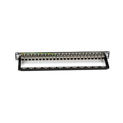 Black Box Cat6 Patch Panel - Feed-through, 1u, Shielded, 24-port, Gsa ...