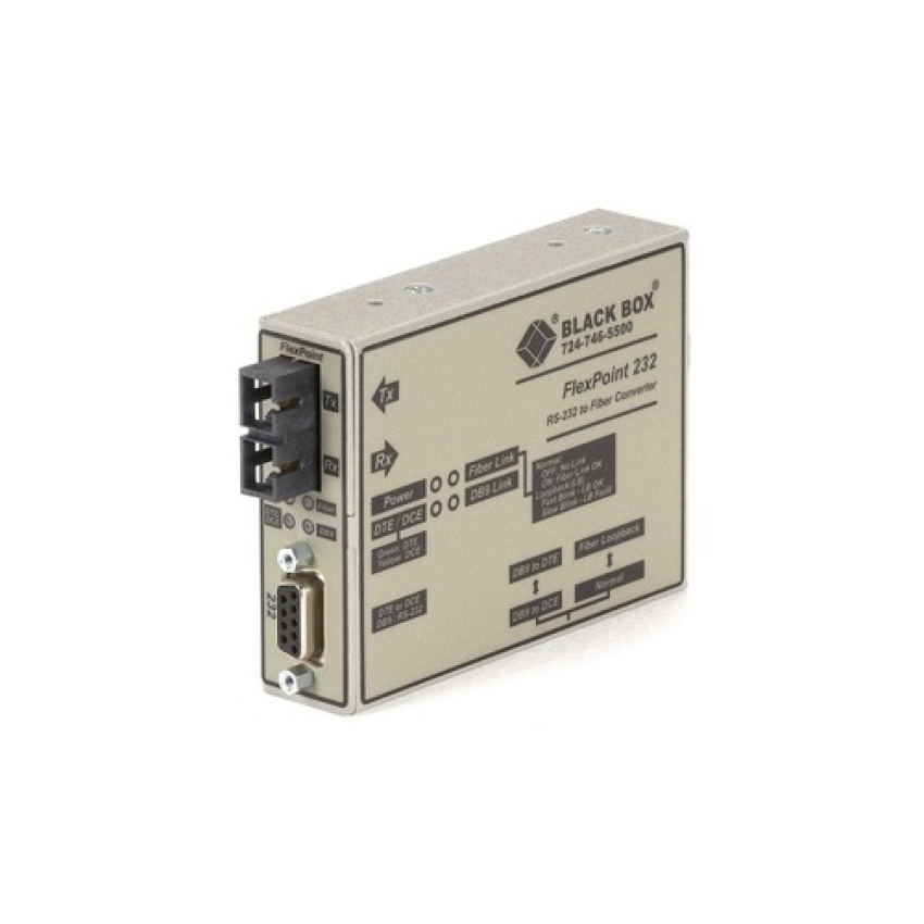 Black Box Async Rs232 Extender Over Fiber - Db9 Female To Sc Multimode, 2.5 Km, Gsa, Taa (ME660AMSC)