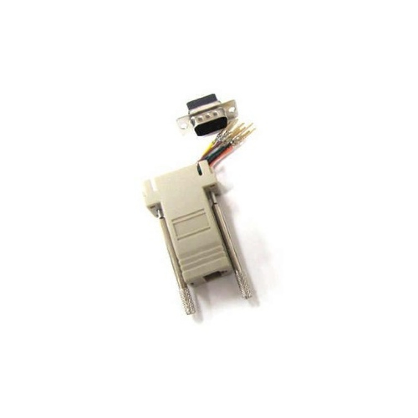 Weltron Rj45 To Db9 Male Modular Adapter - Gray (441009M8)
