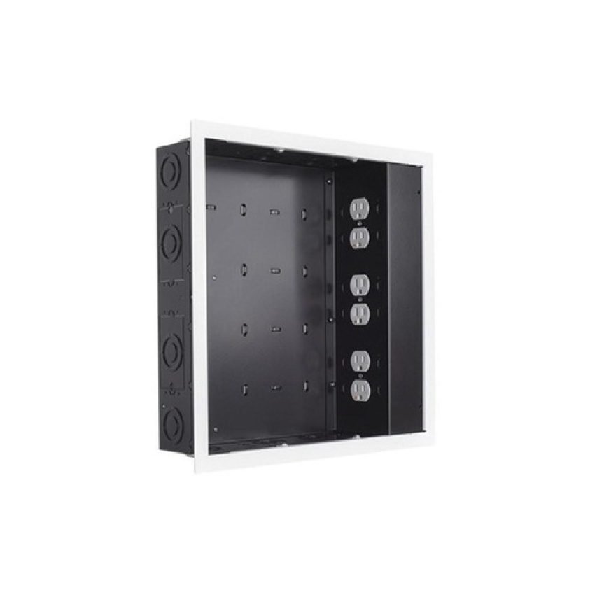 Chief Manufacturing In-wall Large Wht - W/ Surgex 3 Outlets (PAC526FWP6)