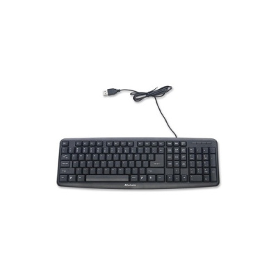 Verbatim Americas Slimline Corded Usb Keyboard Black (99201 ...