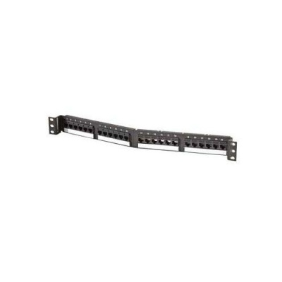 Leviton Angled Cat6 Patch Panel 24 Port (SPA6U24) | SuperWarehouse.com