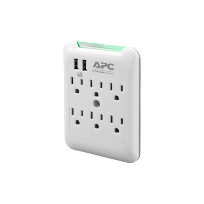 APC Surgearrest 6 Outlet Wall Tap (PE6WU2) | SuperWarehouse.com