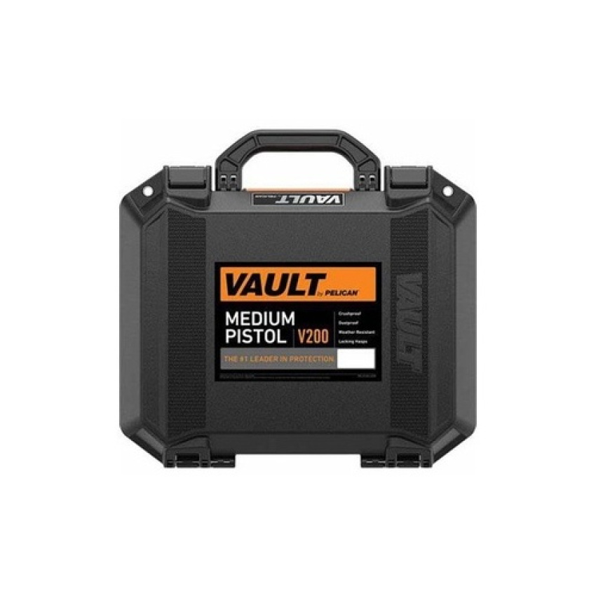 Deployable Systems Pelican V200 Vault Case- Black W/ Foam (V200BLK)