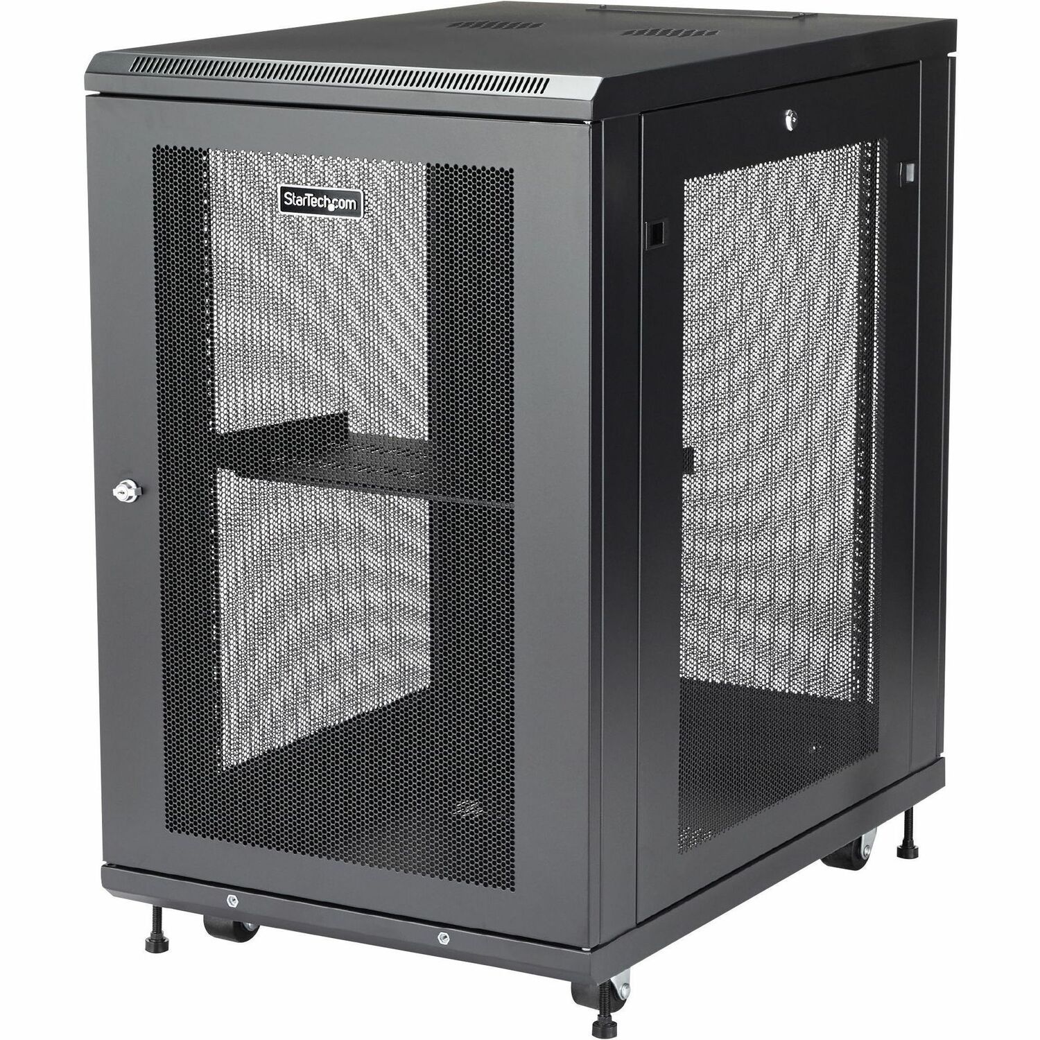 StarTech 18u Server Rack Cabinet 2-30in W/casters (RK1833BKM)