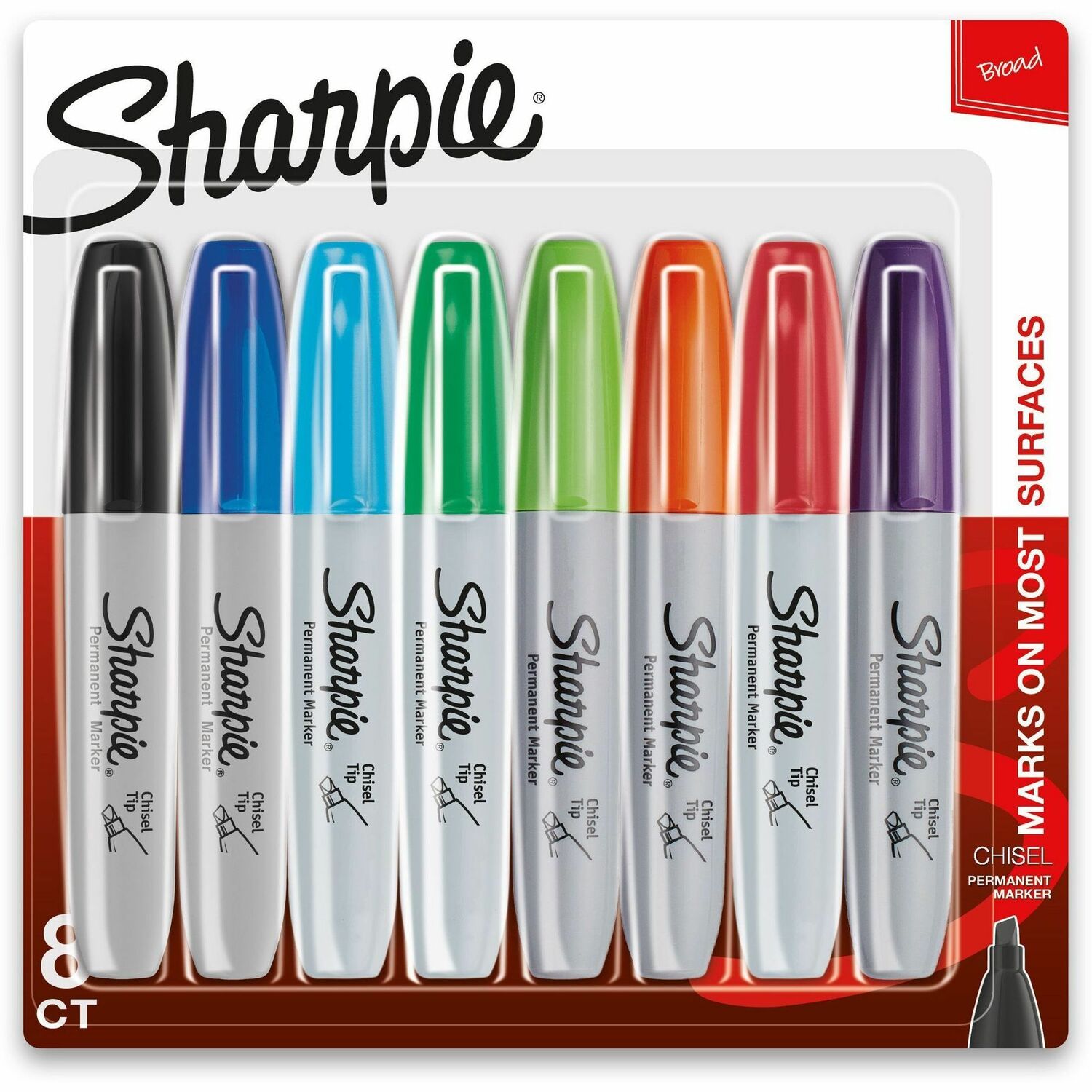 Sharpie Chisel Tip Permanent Markers (SAN38250PPA)